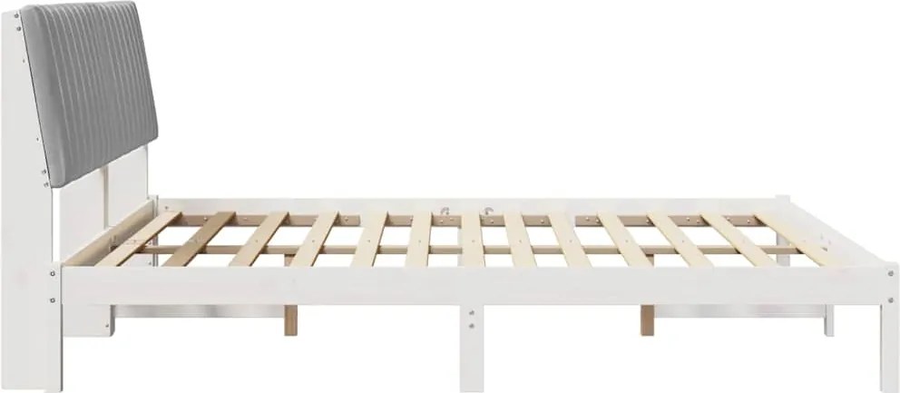 Rám postele Světle šedá 180 x 200 cm Masivní borové dřevo 3394407