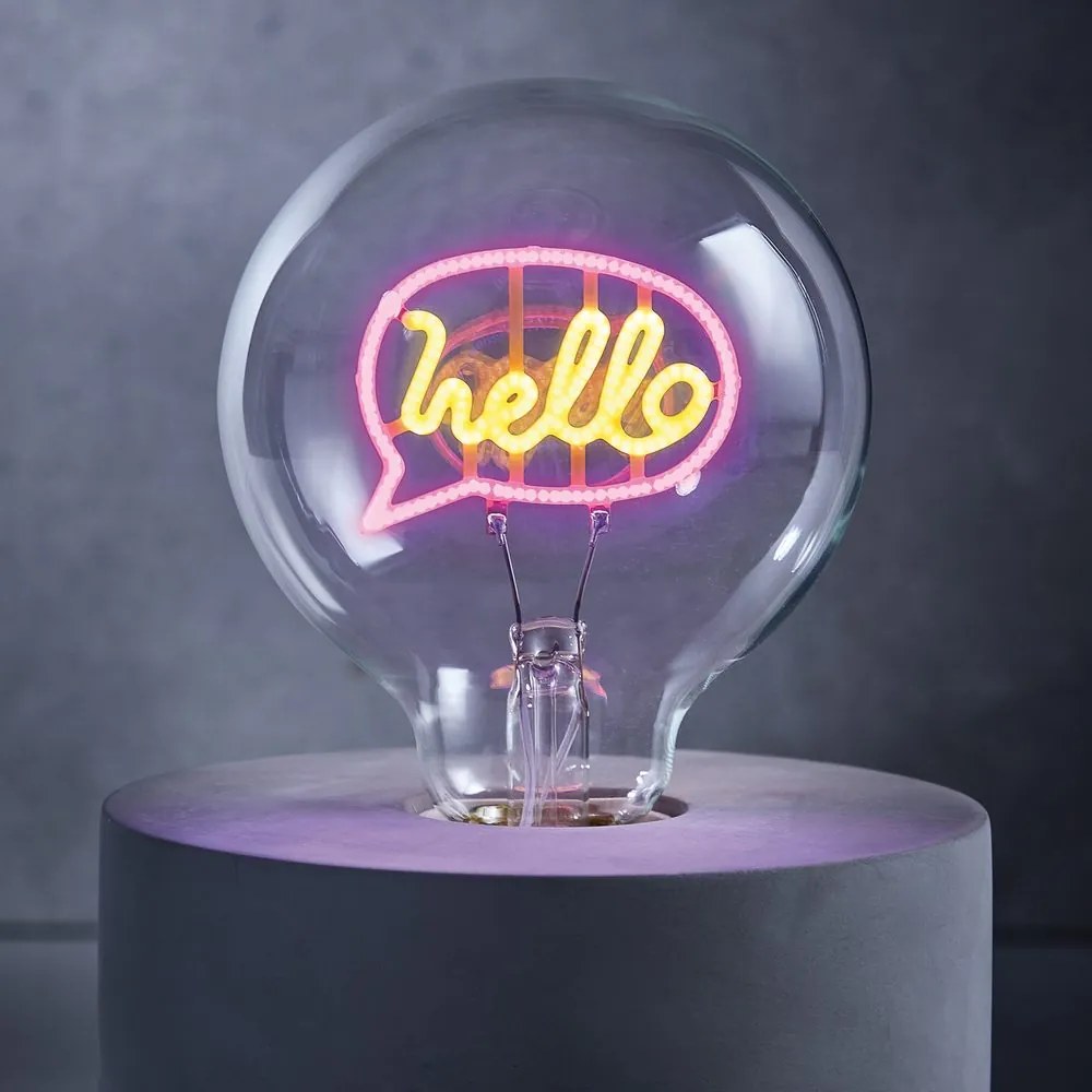 Butlers BRIGHT LIGHT LED Žárovka "Hello"