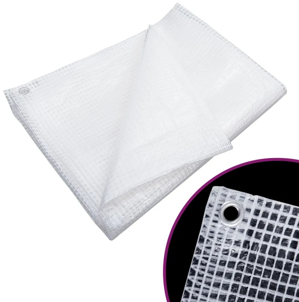 Plachta 140 g/m² 3 x 4 m bílá 151611