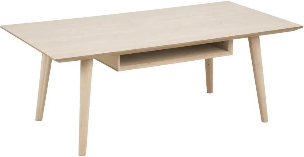 Konferenční stolek Celia 115 cm, dýha, světlý dub