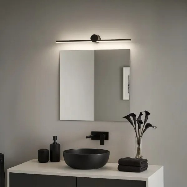 LED Koupelnové osvětlení zrcadla ARTIST LED/9W/230V 60 cm IP44 černá
