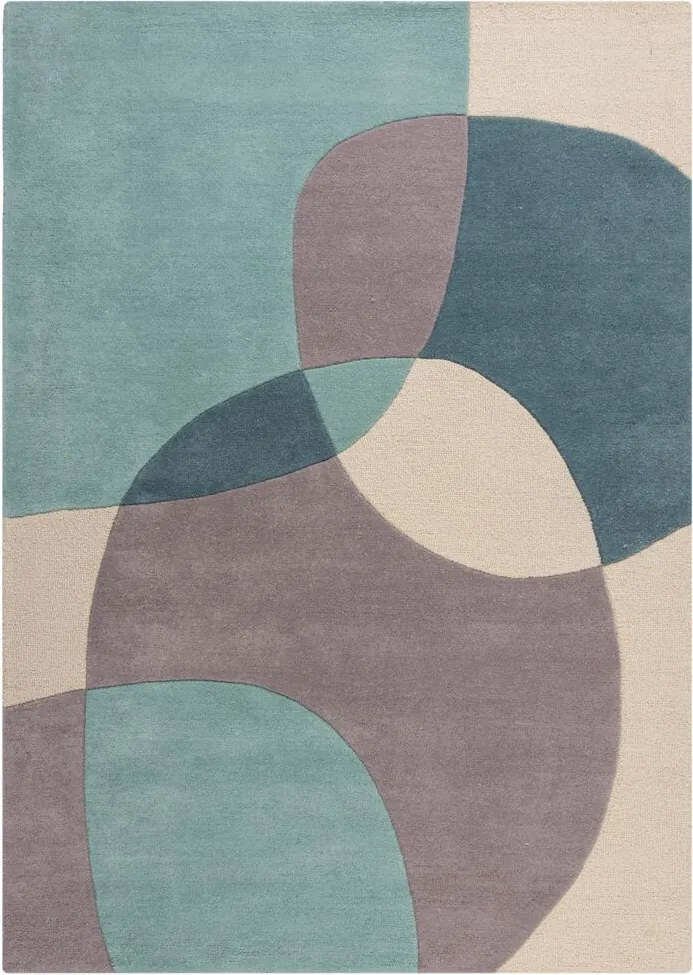 Kusový koberec Radiance Glow Blue, 160x230, modrá, obývacia izba, Flair Rugs