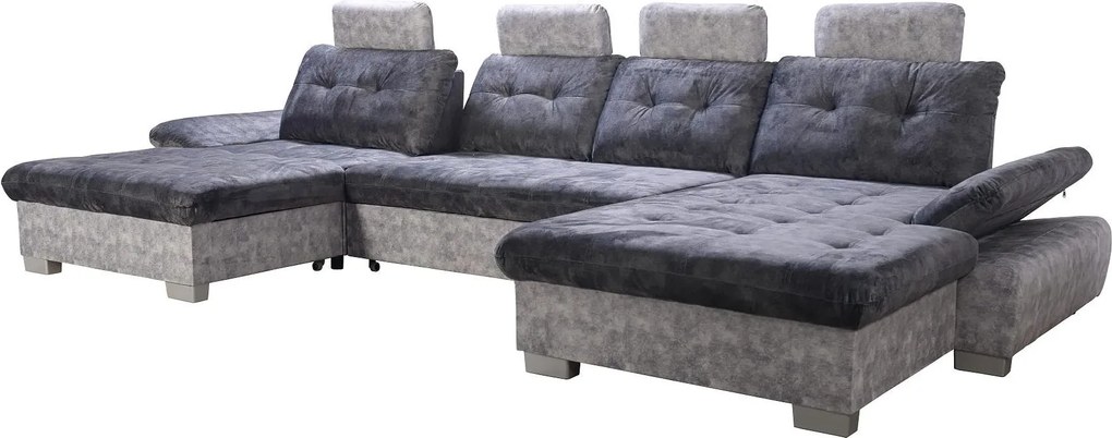 Sedací souprava DIOR U, šedá (AN 5077/5075)