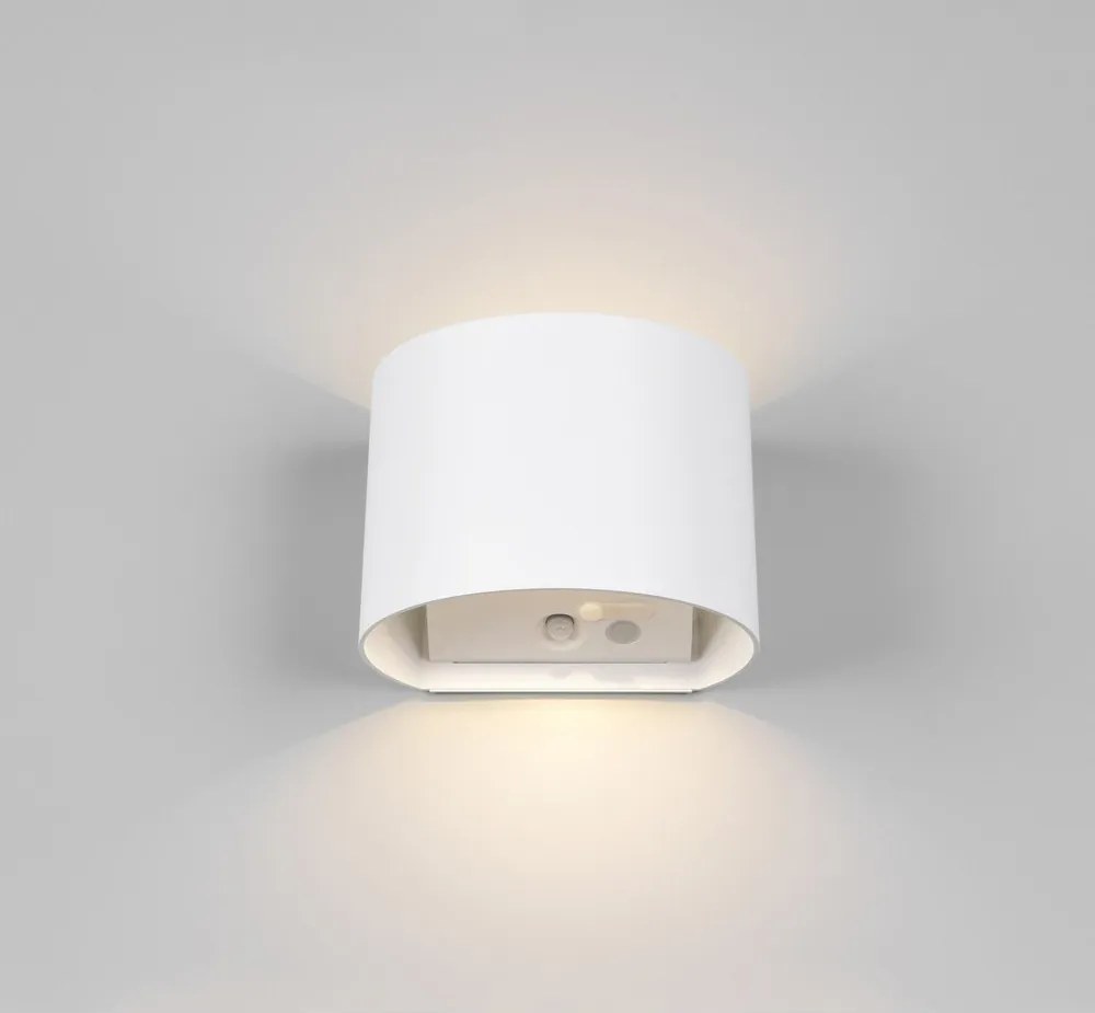 LED nástěnné venkovní svítidlo se senzorem pohybu na USB (výška 10 cm) Genie – Reality