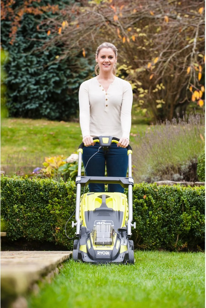 Ryobi RLM36X41H60PG 36V bezuhlíková sekačka na trávu s Power Assist šířka záběru 40cm