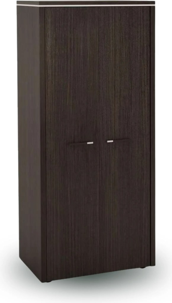 Vysoká skříň s obložením TopOffice 13, wenge