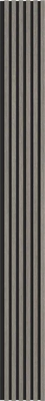 Mexen Lam-B, akustické stěnové lamely 275 × 30 cm, HDF deska 4 mm, technická dýha, dub stříbřitý, S100-275307-3015-007