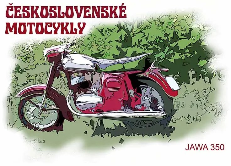 Cedule Československé Motocykly – Jawa 350