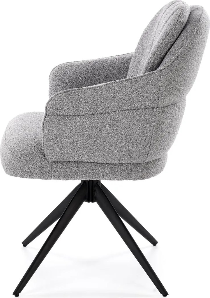 HALMAR K570 židle šedá