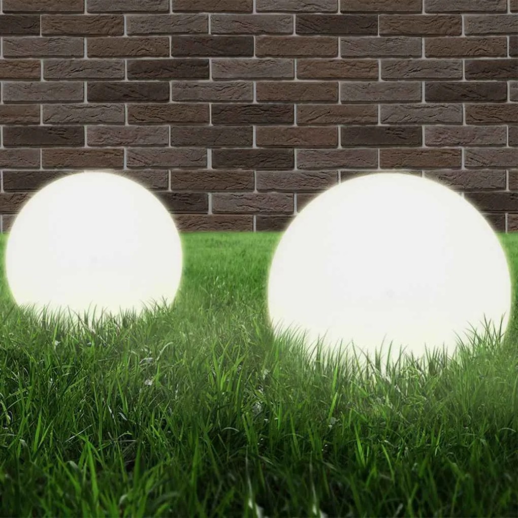 Kulovité LED lampy 4 ks koule 20 cm PMMA 277141