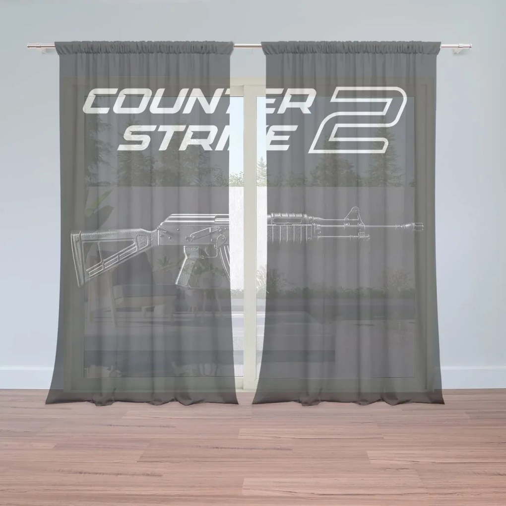 Sablio Záclony Counter Strike 2 AK: 2ks 150x250cm