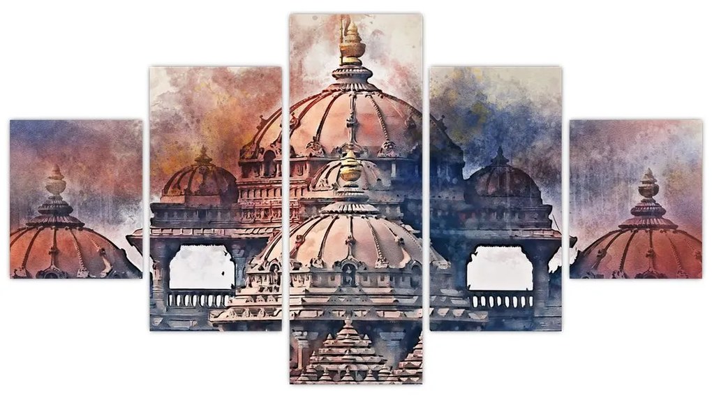 Obraz - Akshardham, Nové Dilií, Indie (125x70 cm)