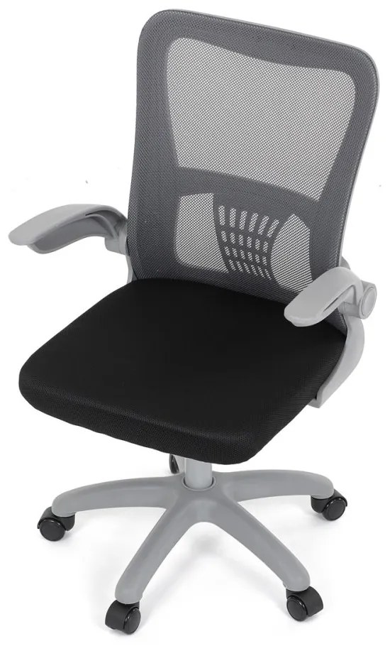 Autronic Dětská otočná židle STELLA — síťovina růžová