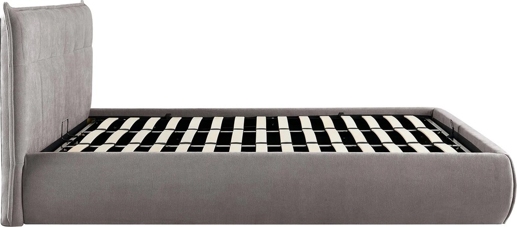 Postel Mirka 180x200 cm látka – šedá