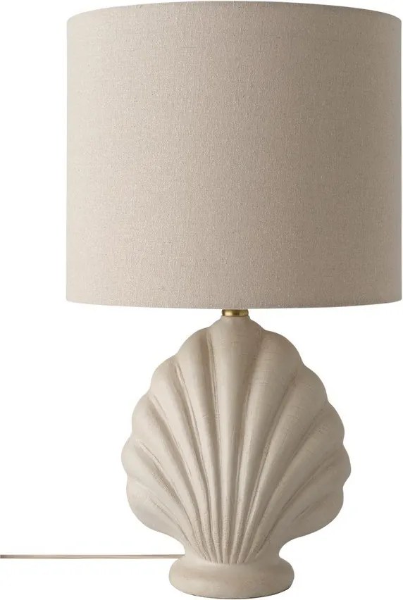 Bílá/béžová stolní lampa z polyresinu (výška 58 cm) Shelley – Ellos Home