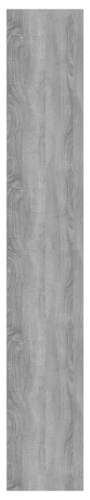 Petromila 5patrová knihovna šedá sonoma 80 x 30 x 189 cm kompozitní dřevo
