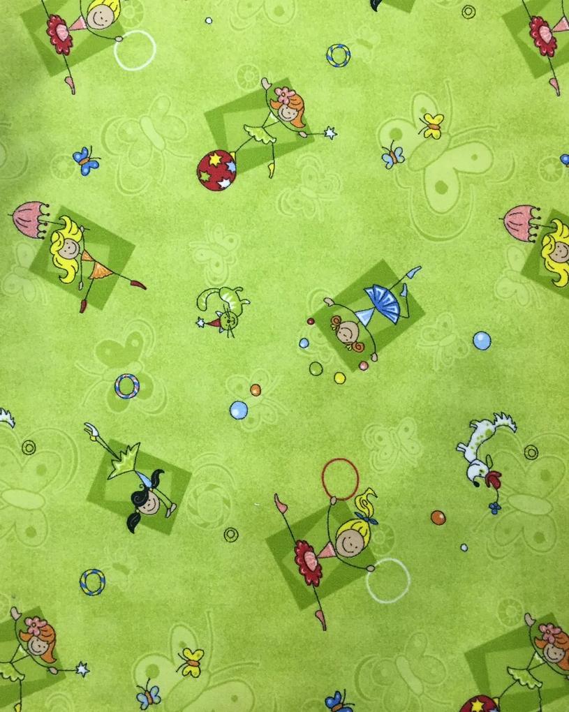 Imperia Dětský kusový koberec Baletky 140x170 cm | zelený