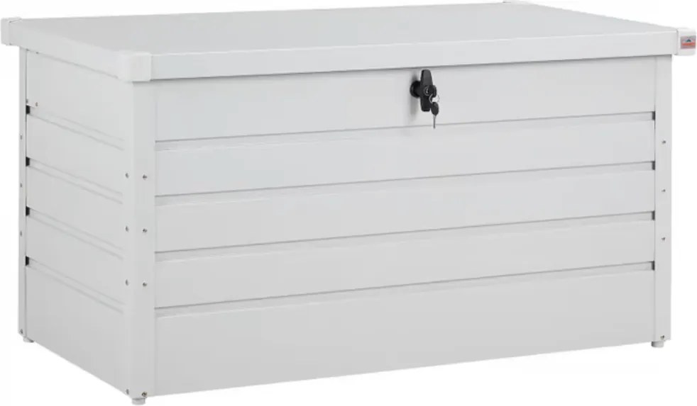 Kovový úložný box METALBOX, 385L, 120×62×63 cm, šedá Gardebruk