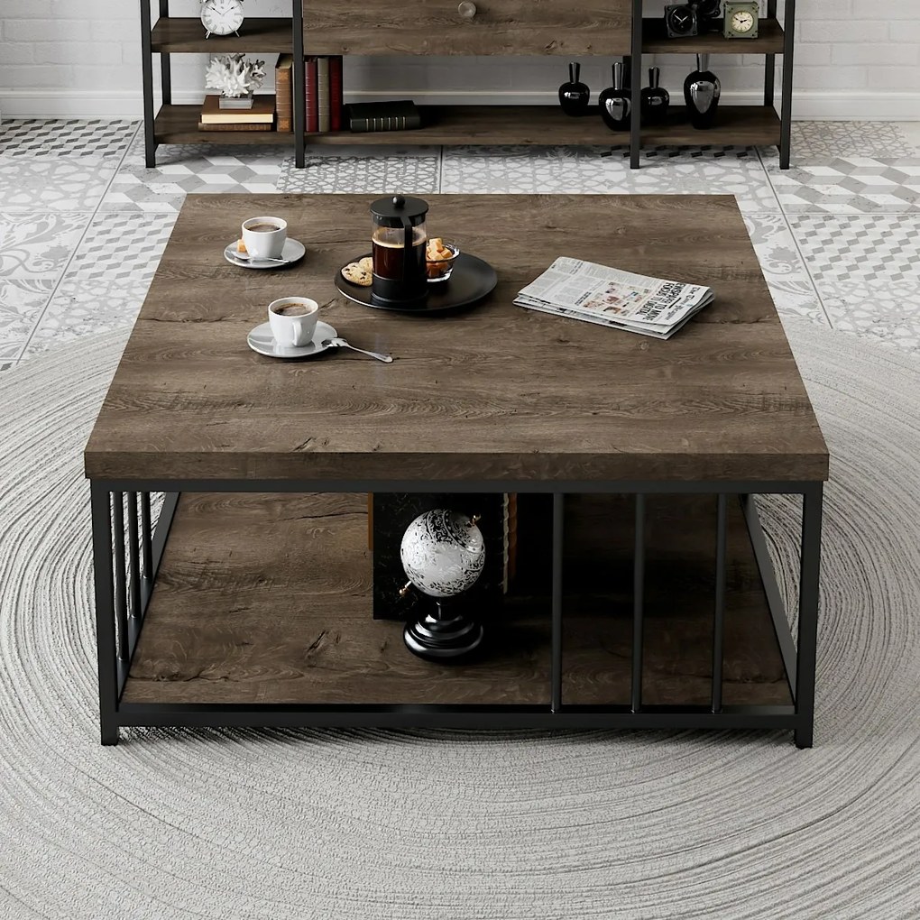 Konferenční stolek Zenn Walnut and Black