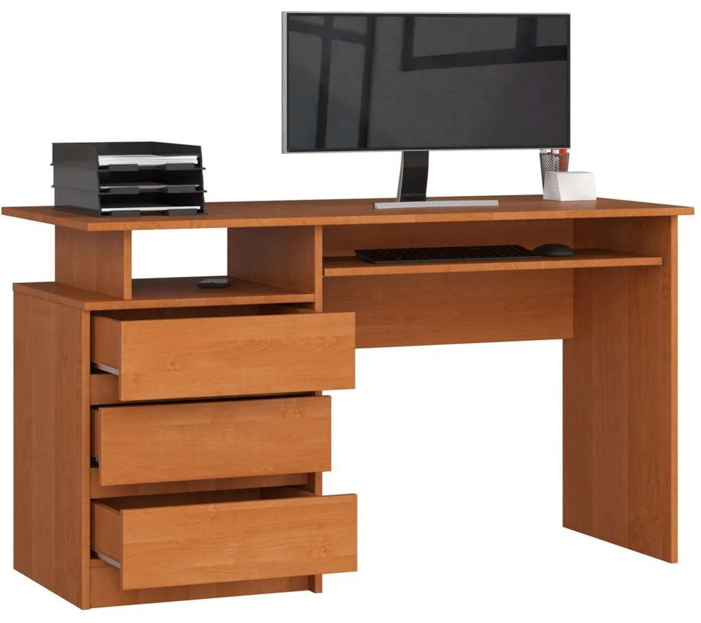 Počítačový stůl CLP 135cm olše