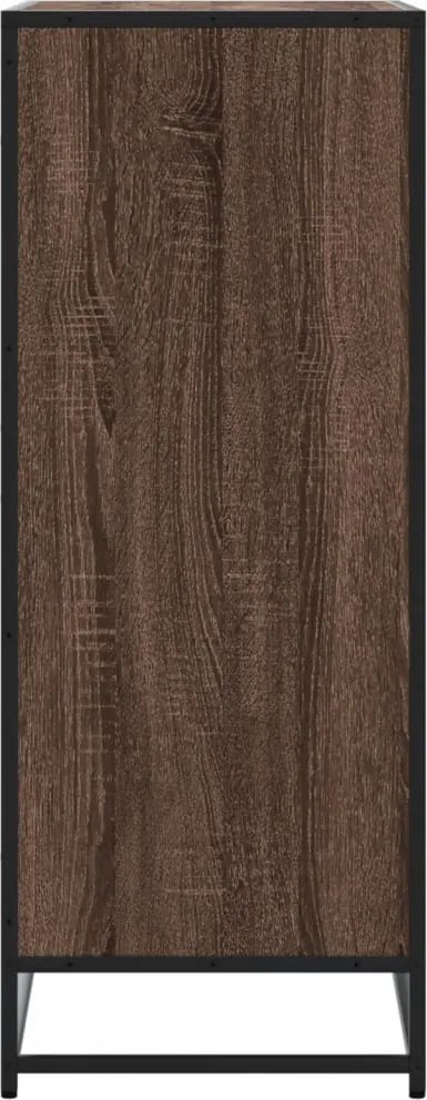 Botník hnědý dub 75 x 38 x 97,5 cm kompozitní dřevo a kov 3300874
