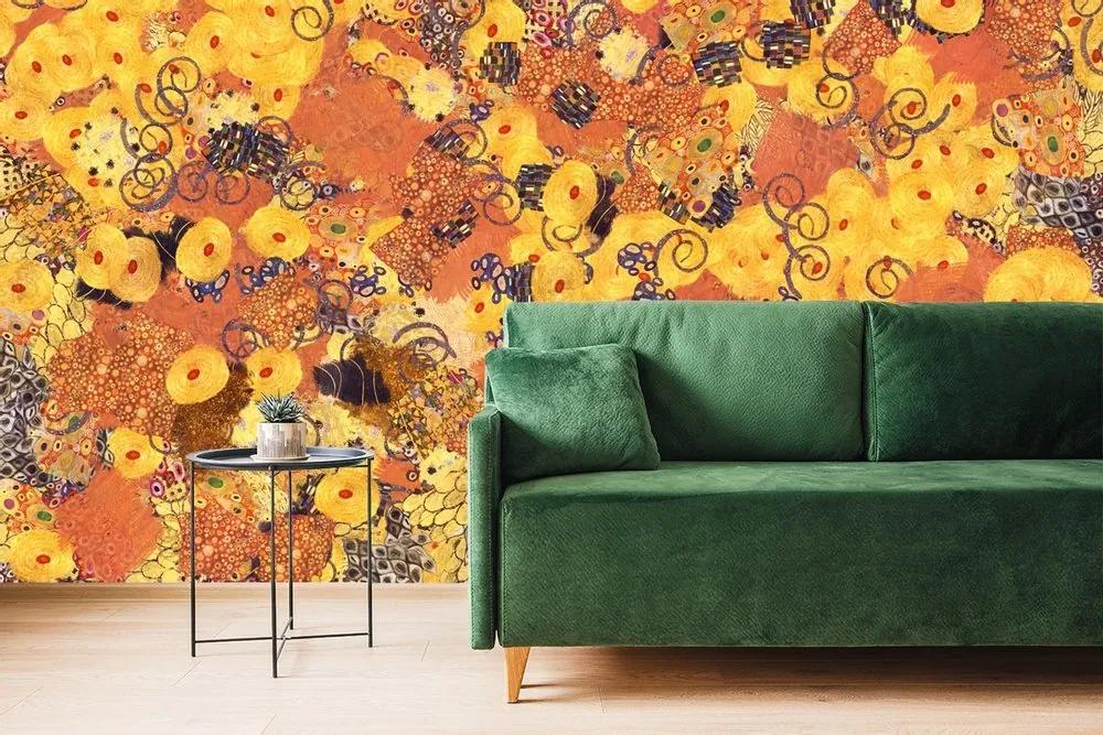 Samolepící tapeta abstrakce inspirovaná G. Klimtem - 300x200 cm