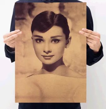 Plakát Audrey Hepburn 51,5x36cm Vintage č.10