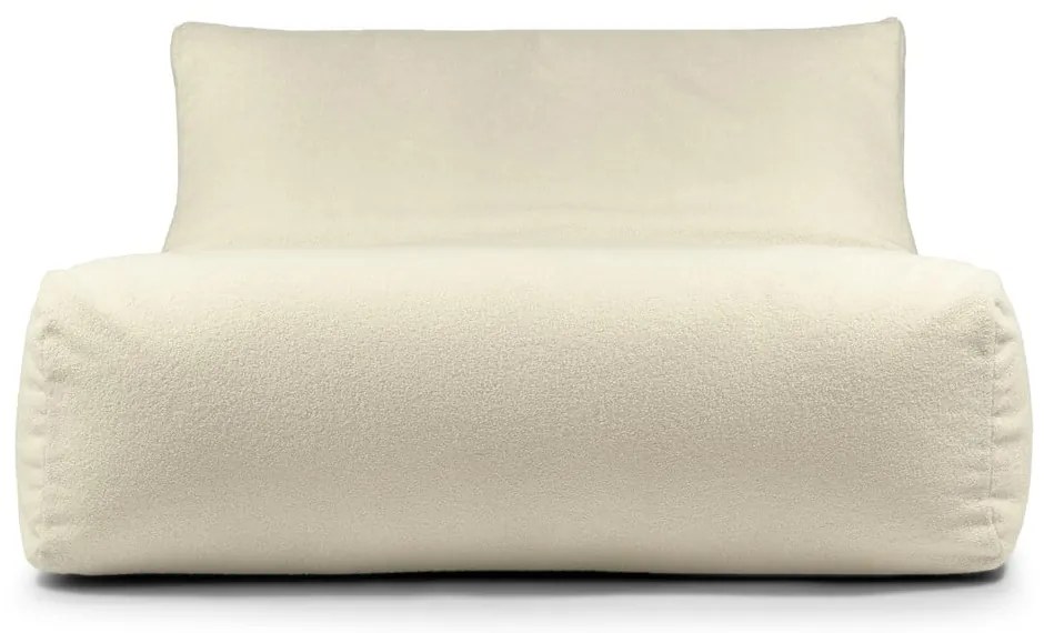 Krémový sedací vak z textilie bouclé Sofa Lounge – SLOWDOWN