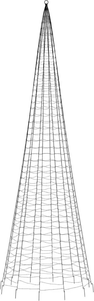 vidaXL Vánoční stromek na stožár 1 534 ch LED 500 cm [358117] Barva: Vícebarevný