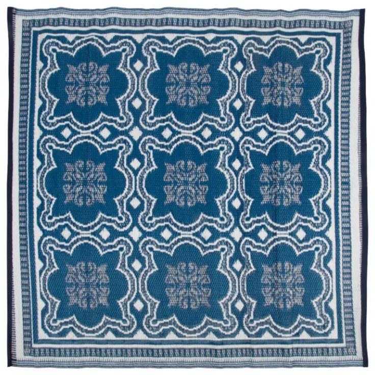 Venkovní koberec 152x241cm modro-bílý