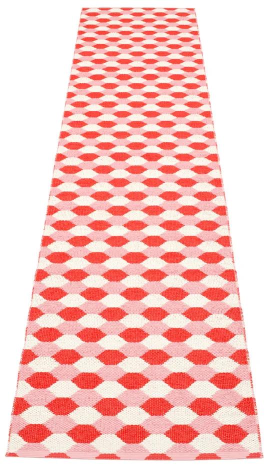 Vinylový koberec Pappelina DANA Coral Red/Piglet/Vanilla velikost: 70x335cm