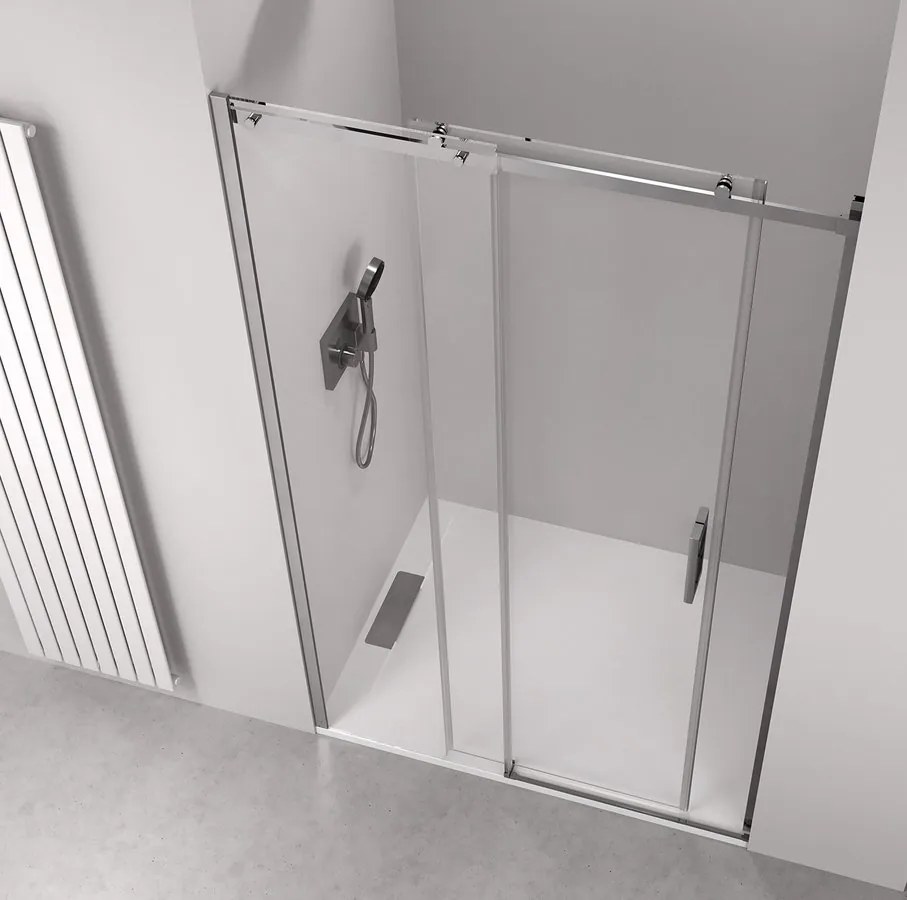 Polysan, THRON LINE ROUND sprchové dveře 1100 mm, kulaté pojezdy, čiré sklo, TL5011-5005