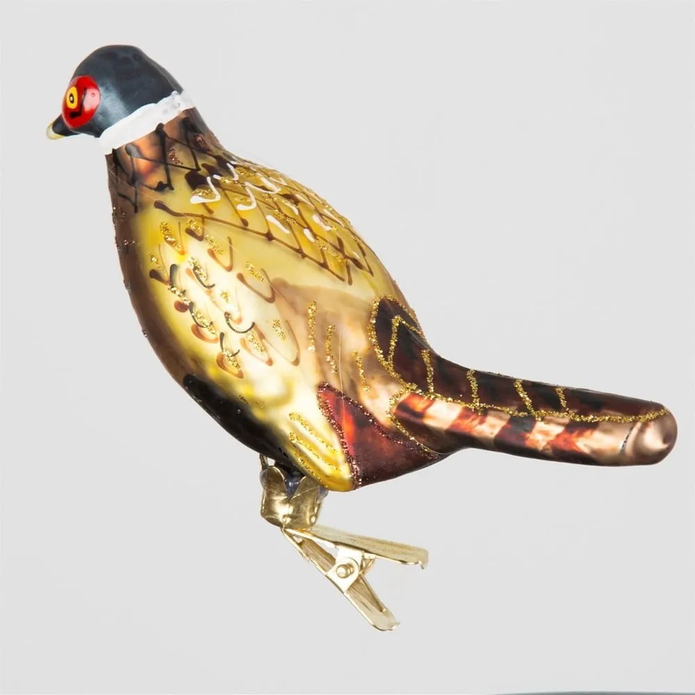 Skleněná ručně vyrobená vánoční ozdoba 18,5 cm Bird – Sass &amp; Belle