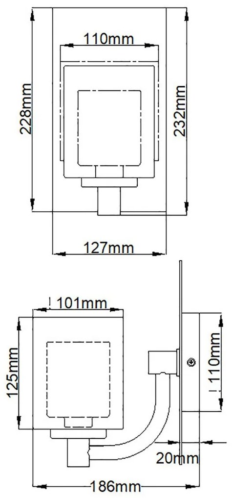 Elstead KOLT 1 nástěnné světlo do koupelny IP44/chrom