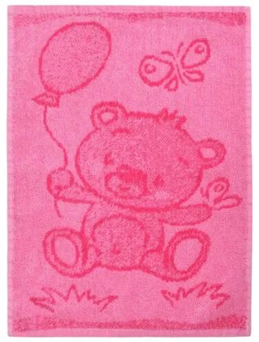 Profod Dětský ručník Bear pink, 30 x 50 cm