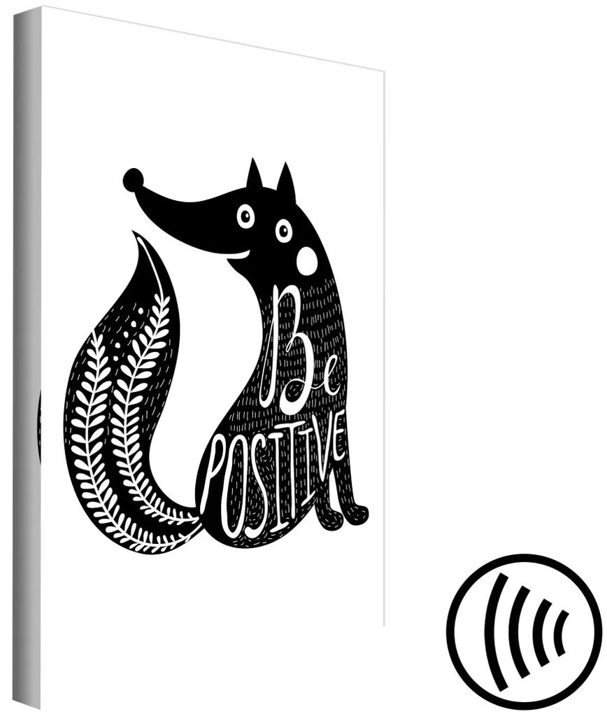 Obraz Motivační liška (1-dílný) - Zvíře s nápisem v angličtině