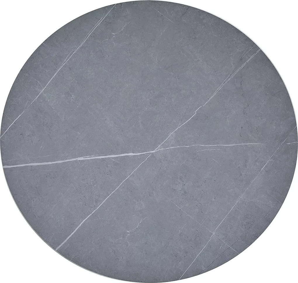Jídelní stůl Talia 90 cm keramika mramor/černý