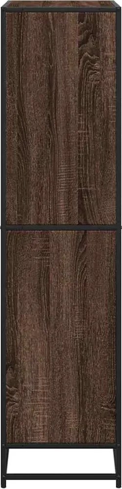 Knihovna hnědý dub 80,5 x 35 x 139 cm kompozitní dřevo 3300849