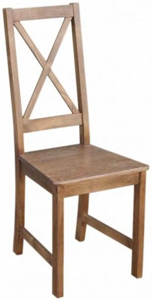 dřevěná jídelní židle z masivního dřeva borovice KRZ-15 metdrew