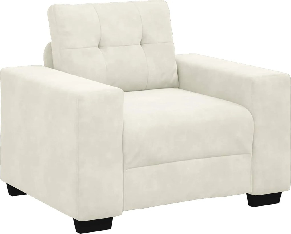 Set pohovek 3 ks Krémová samet 3324647