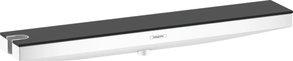 Hansgrohe Rainfinity, nástěnná přípojka hadice Porter 500 a polička LEVÁ, matně bílá, HAN-26843700