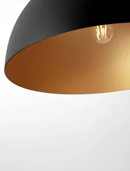 LED černo-zlaté designové stropní svítidlo Gea 50
