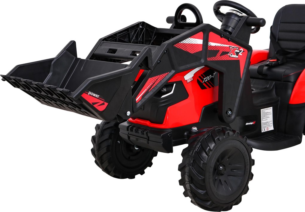 Ramiz Traktor s přívěsem 720-T červený
