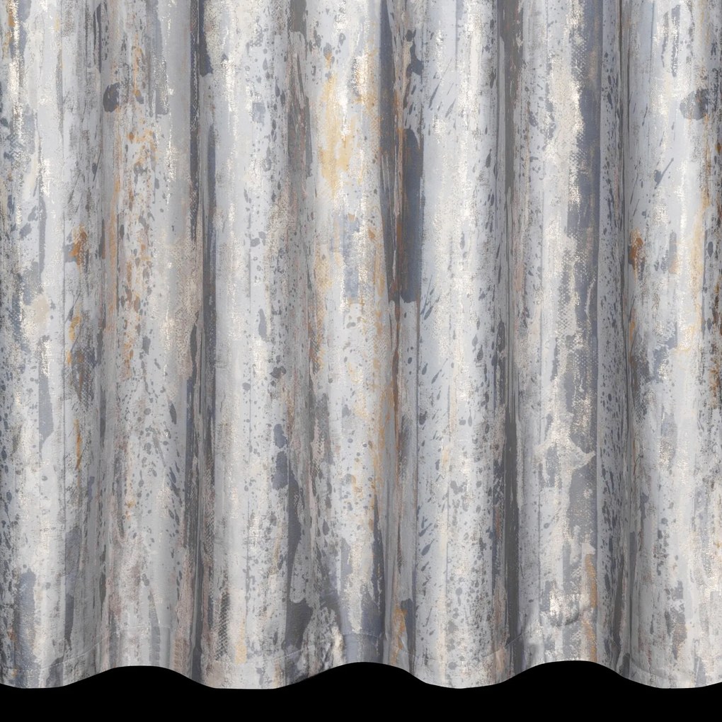 ZATEMŇOVACÍ ZÁVĚS NA KROUŽCÍCH GRACE 140X250 CM VZOROVANÁ