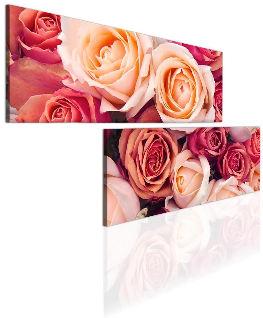 Atypický obraz růže Velikost (šířka x výška): 100x50 cm