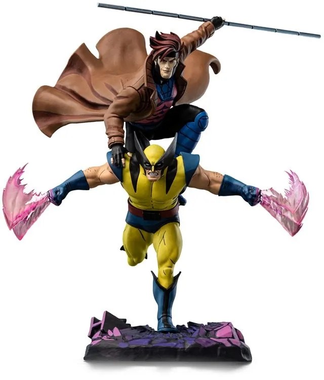 Figurka x-men 97 - gambit and wolverine - deluxe art scale 1/10