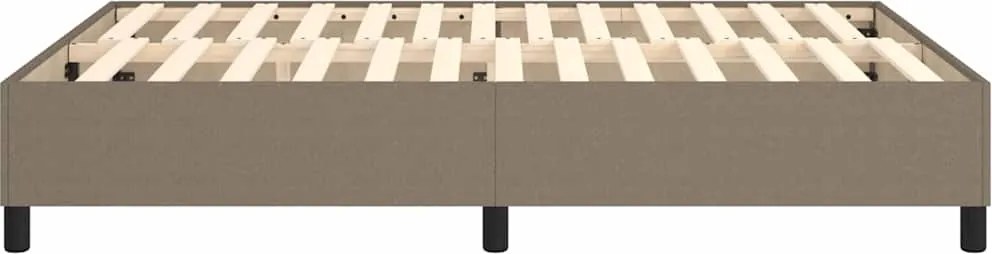 Rám postele s boxspringem taupe 140 x 200 cm textil 3120866