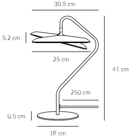 Nordlux - LED Stolní lampa ARTIST LED/15W/230V černá