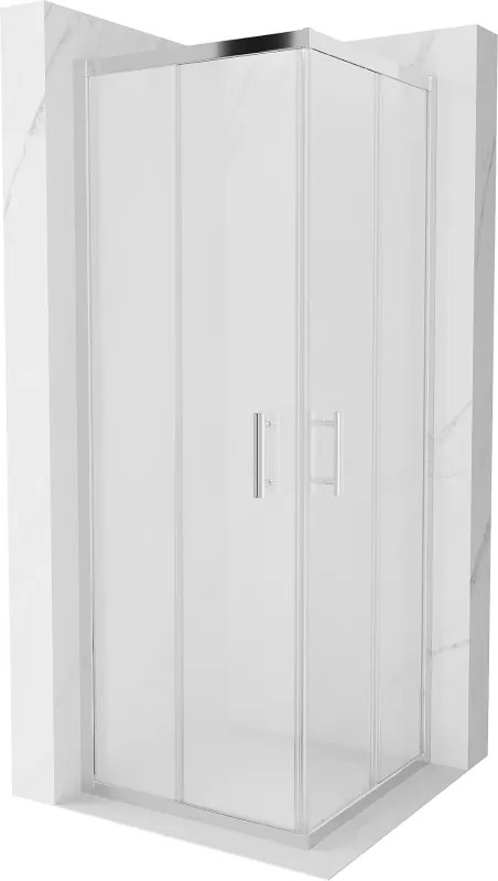 Mexen RIO - Čtvercový sprchový kout 70x70 cm, neprůhledné-mráz, 860-070-070-01-30