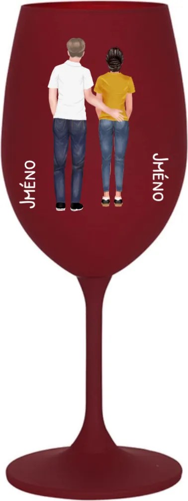 Personalizovaná sklenice s párem